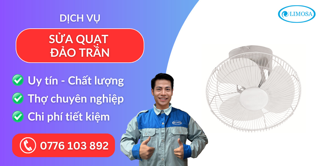 Sửa Quạt Đảo Trần Tại Nhà - Dịch Vụ 24/7, Thợ Sửa Giỏi